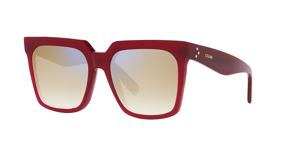 Celine CL4055IN 55 Brown & Red Sunglasses | Sunglass Hut Australia