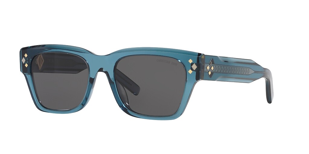 DIOR CD Diamond S2I 54 Grey & Blue Sunglasses | Sunglass Hut USA