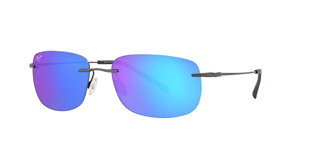 Maui Jim Ohai 59 Blue Hawaii Mirror Polarized & Gunmetal Polarized ...