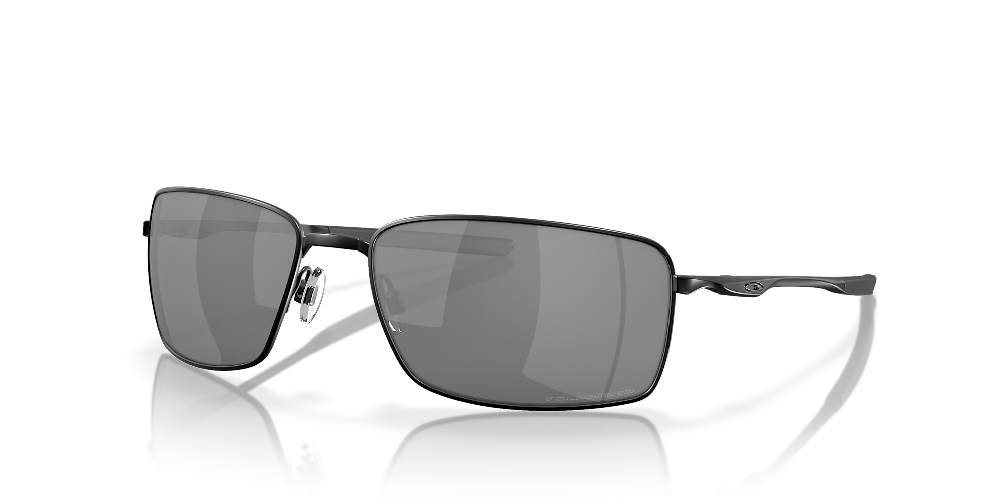 Oakley OO4075 Square Wire™ 60 Black Iridium Polarized & Matte Black ...