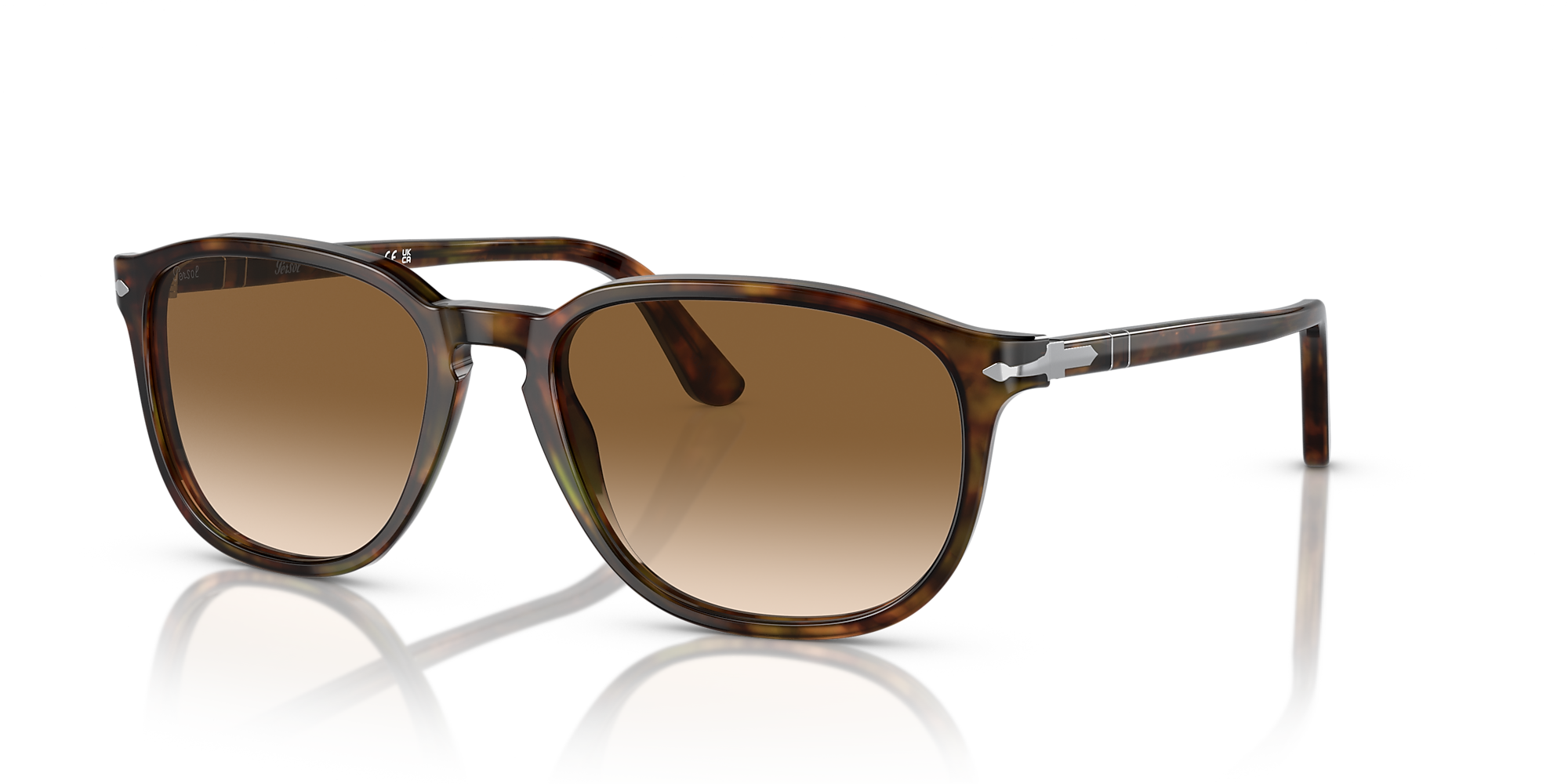 Persol PO3019S 52 Brown Gradient & Caffe Sunglasses | Sunglass Hut ...