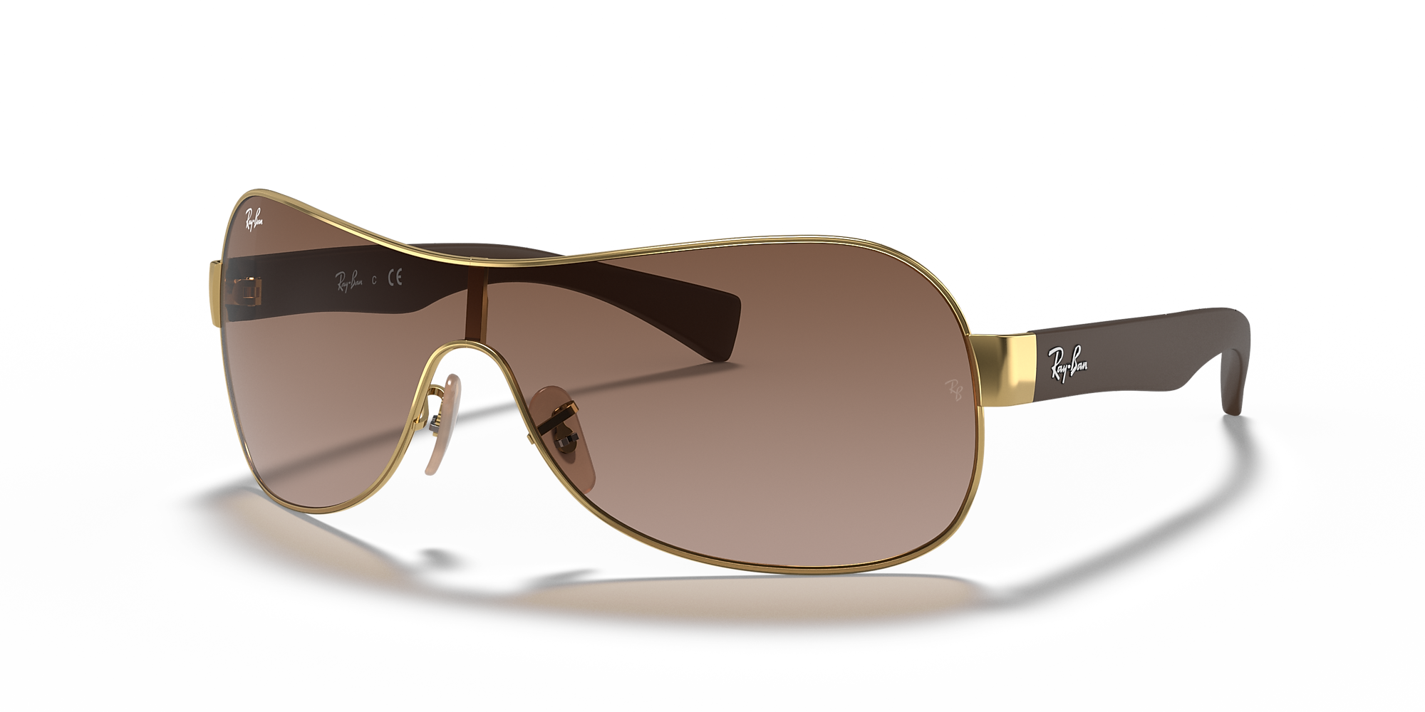 Ray-Ban RB3471 01 Brown Gradient Dark Brown & Gold Sunglasses ...