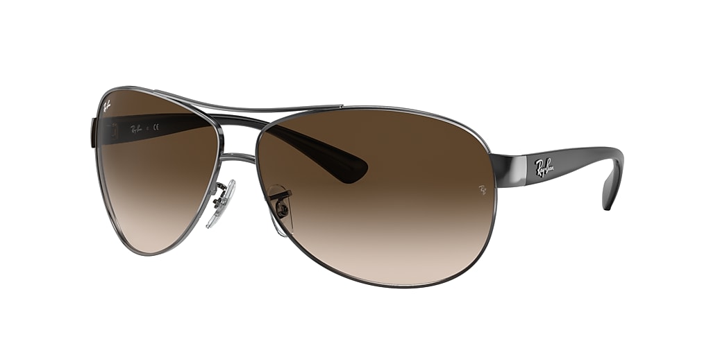 Ray-Ban RB3386 67 Brown Gradient Dark Brown & Gunmetal Sunglasses ...
