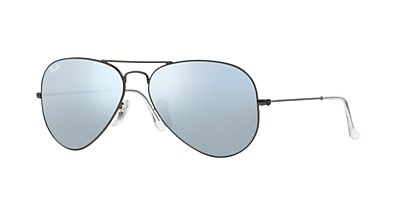 Ray-Ban RB3025 AVIATOR FLASH LENSES 58 Green Flash & Gold Sunglasses ...
