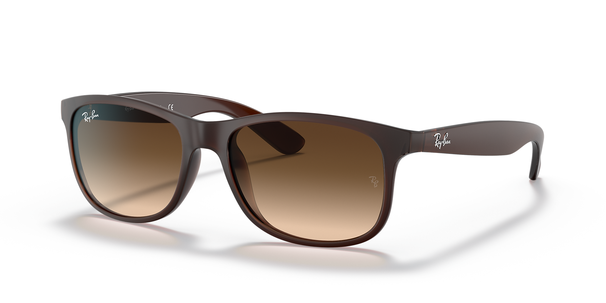 Ray-Ban RB4202 Andy 55 Brown Gradient & Brown Sunglasses | Sunglass Hut ...