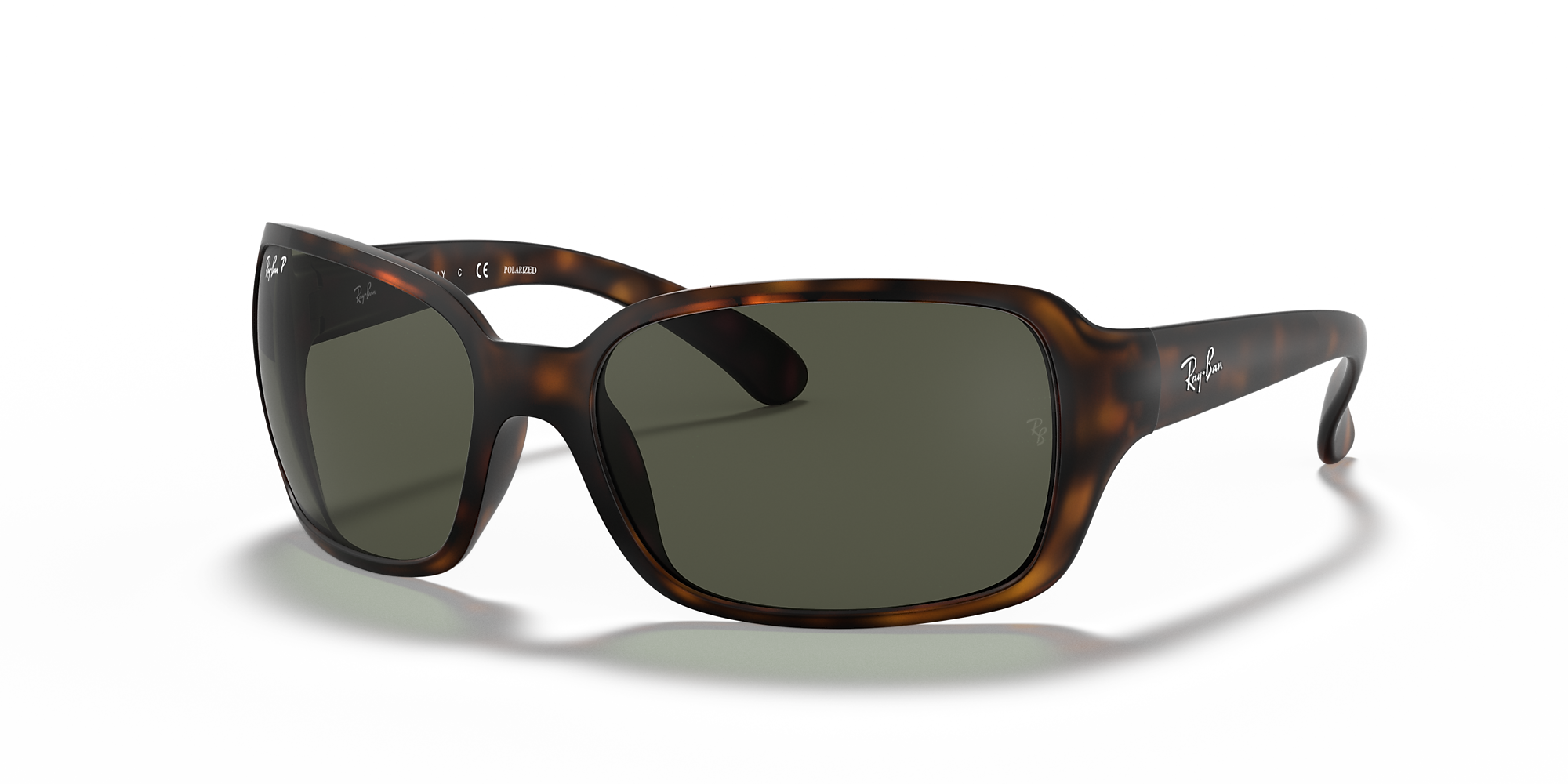 Ray-Ban RB4068 60 Polarized Green Classic G-15 & Havana Polarised ...