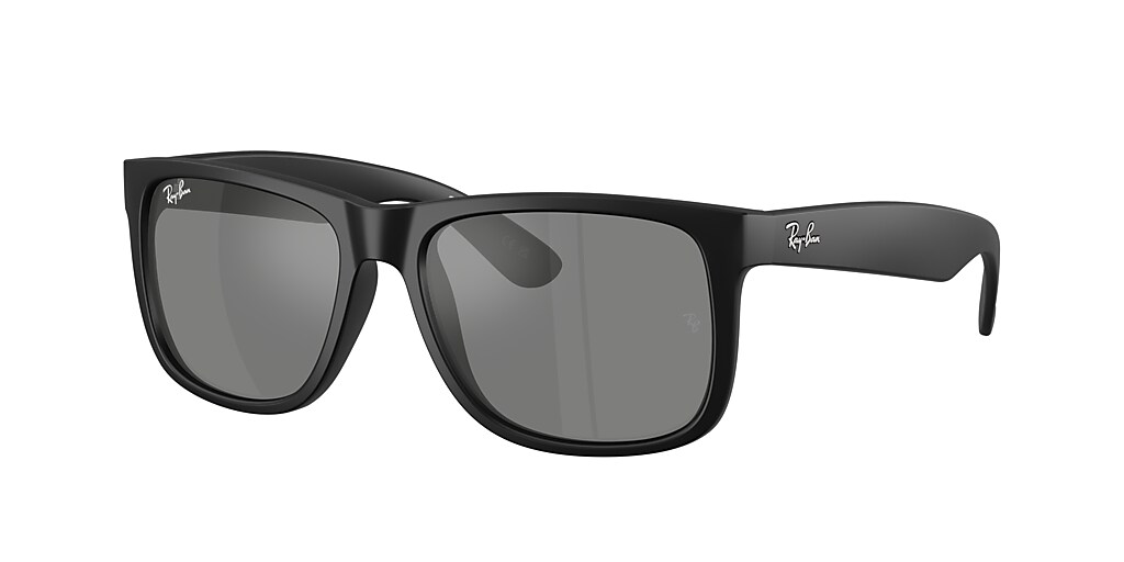 Ray-Ban RB4165F Justin Color Mix 58 Silver & Black Sunglasses ...