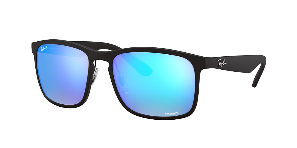 Ray-Ban RB4264 Chromance 58 Blue & Black Polarised Sunglasses ...