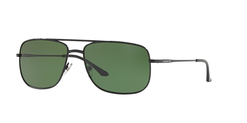Sunglass Hut Collection Hu1004 59 Polarized Green Classic G 15 And Black Polarised Sunglasses