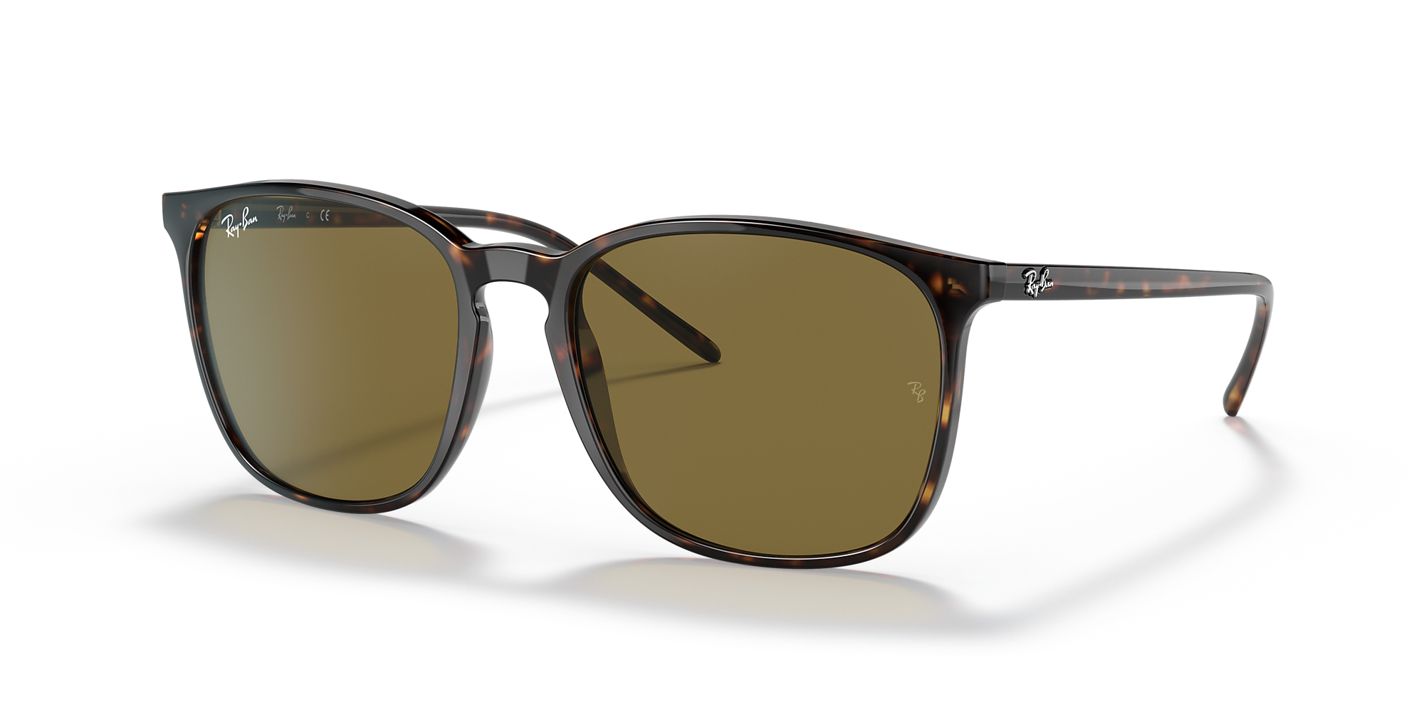 Ray-Ban RB4387F 55 Brown Classic & Tortoise Sunglasses | Sunglass Hut USA