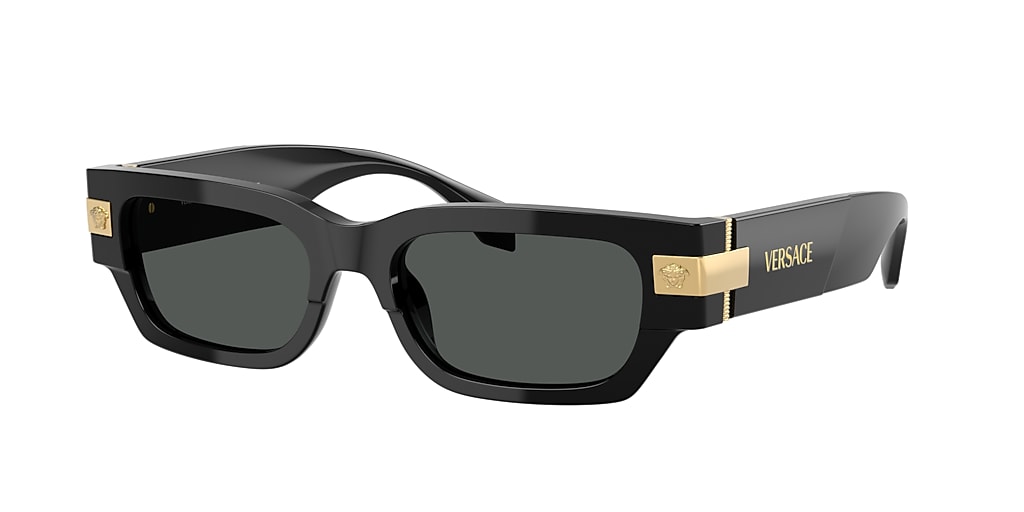 Versace VE4465 53 Dark Grey & Black Sunglasses | Sunglass Hut USA