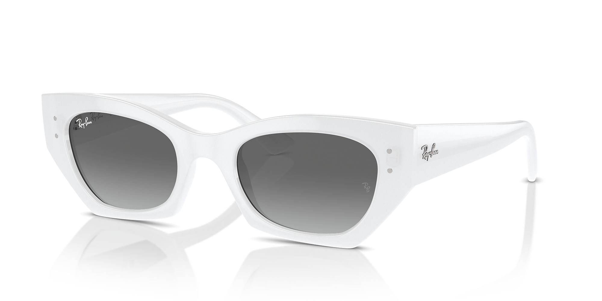 Ray-Ban RB4430 Zena Bio-Based 49 Grey & White Snow Sunglasses ...