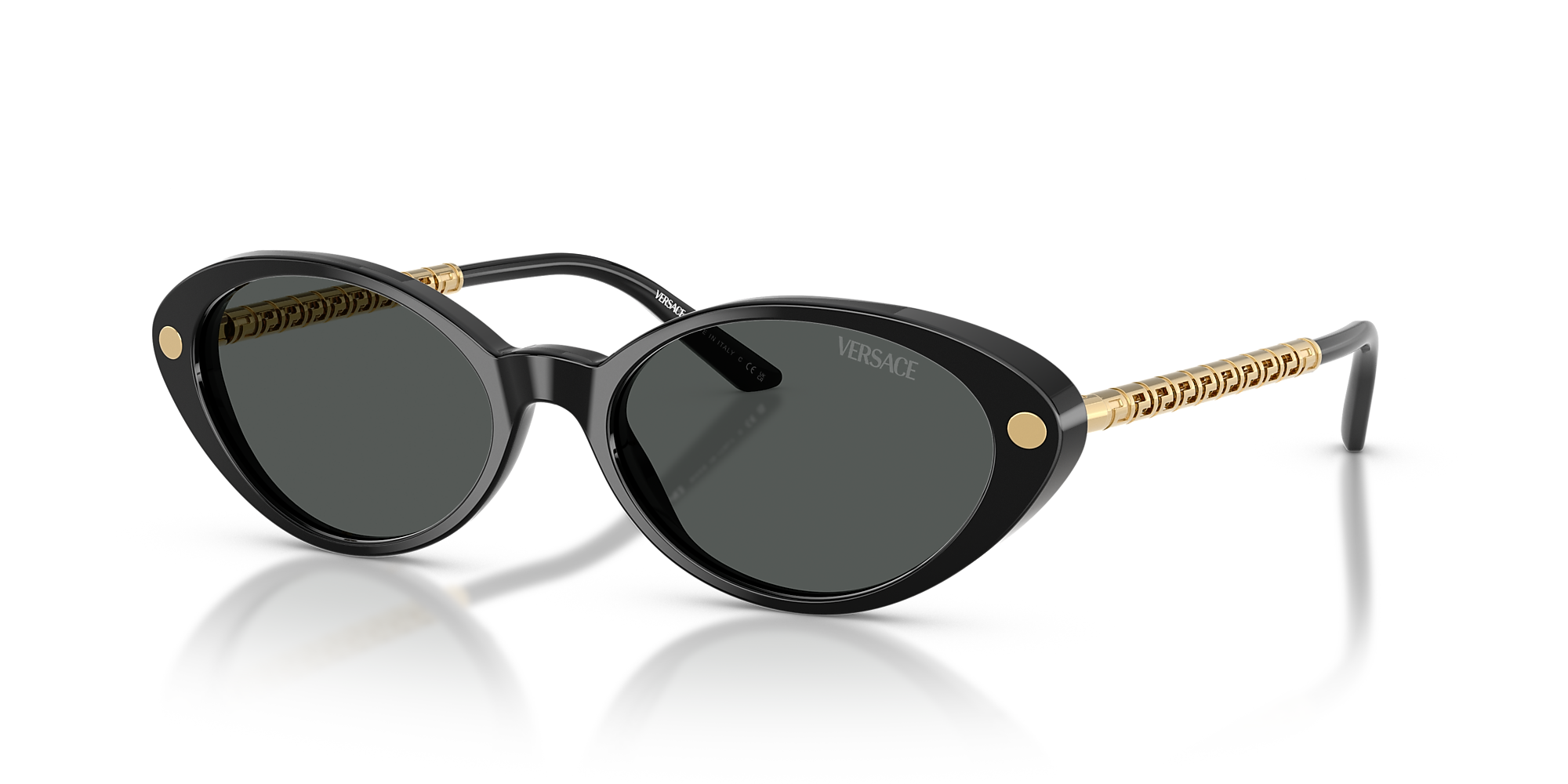 Versace VE4469 54 Dark Grey & Black Sunglasses | Sunglass Hut USA