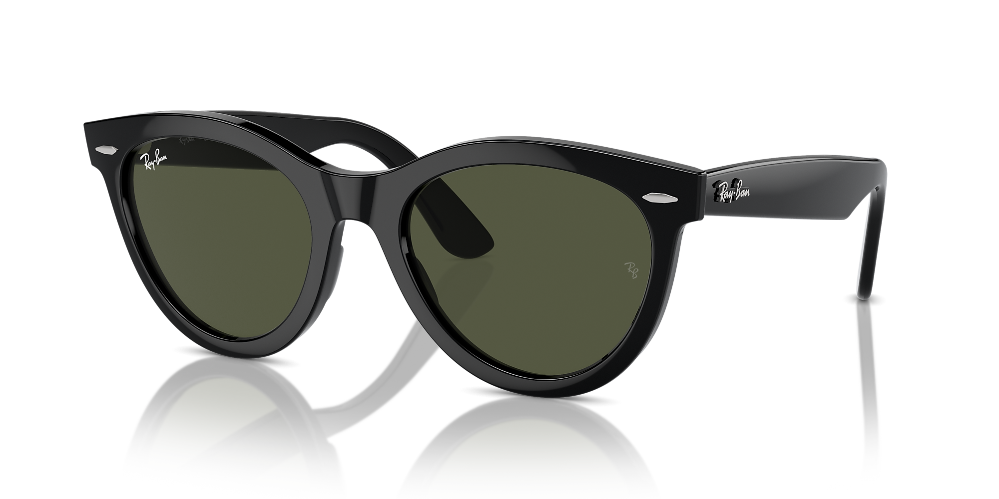 Ray-Ban RB2241 Wayfarer Way 54 Green & Black Sunglasses | Sunglass Hut USA