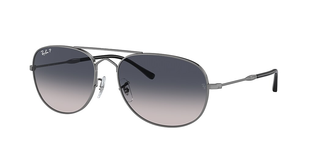Ray-Ban RB3735 Bain Bridge 57 Blue & Gunmetal Polarised Sunglasses ...
