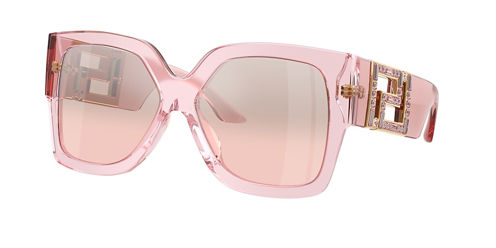 Versace VE4402 59 Light Pink Mirror Silver & Transparent Pink ...