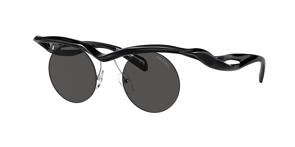 Prada PR A24S 43 Dark Grey & Black Sunglasses | Sunglass Hut Australia