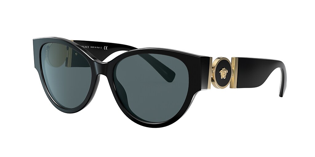 Versace Ve4368 56 Dark Grey And Black Sunglasses Sunglass Hut Usa