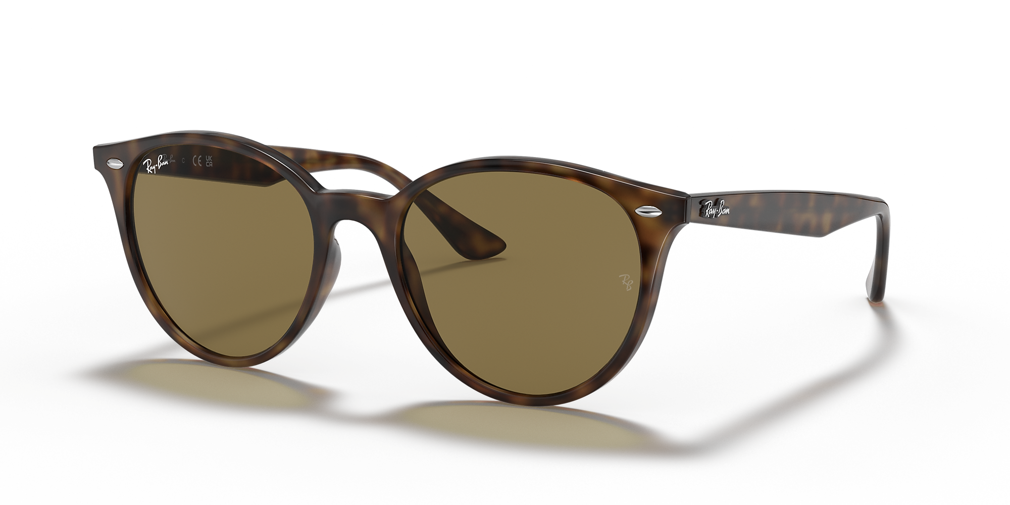 Ray-Ban RB4305 53 Dark Brown & Light Havana Sunglasses | Sunglass Hut ...
