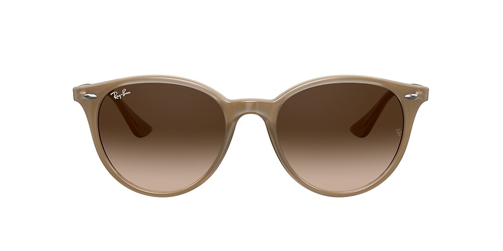 Ray-Ban RB4305 53 Brown Gradient & Beige Sunglasses | Sunglass Hut ...