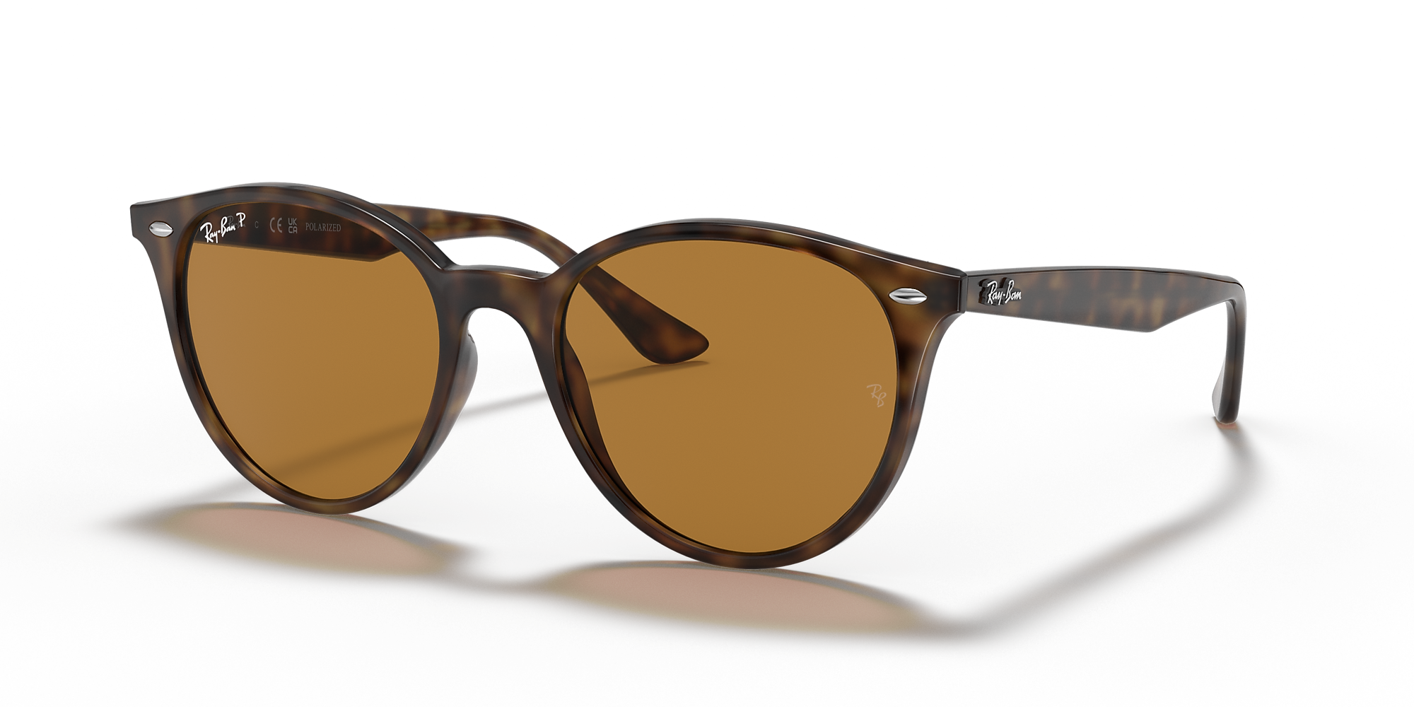 Ray-Ban RB4305 53 Brown & Light Havana Polarized Sunglasses | Sunglass ...