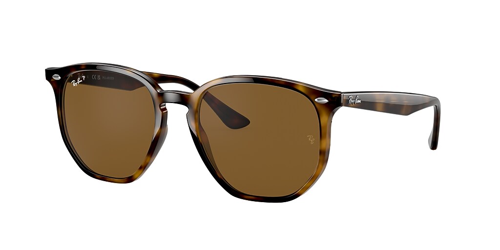 Ray-Ban RB4306 54 Brown & Light Havana Polarized Sunglasses | Sunglass ...