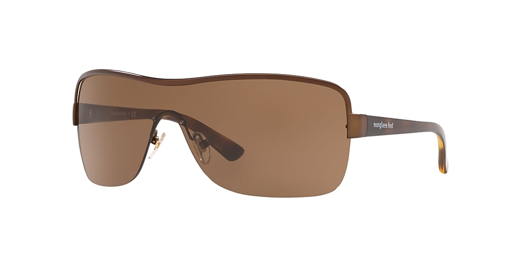 Sunglass Hut Collection Hu1003 01 Dark Brown And Matte Brown Sunglasses Sunglass Hut Australia