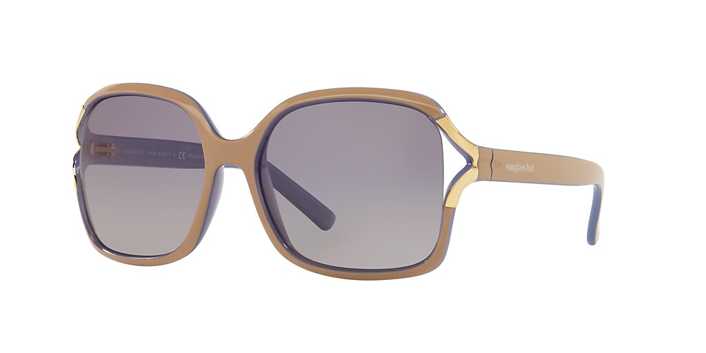 Sunglass Hut Collection Hu2002 58 Violet And Tortoise Polarised
