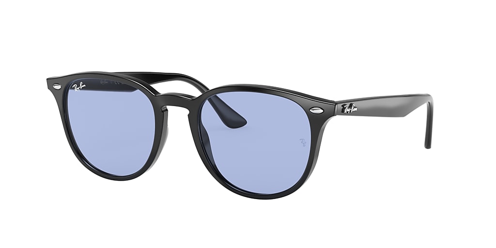 Ray-Ban RB4259F RB4259 Washed Lenses 53 Blue Classic & Black Sunglasses ...