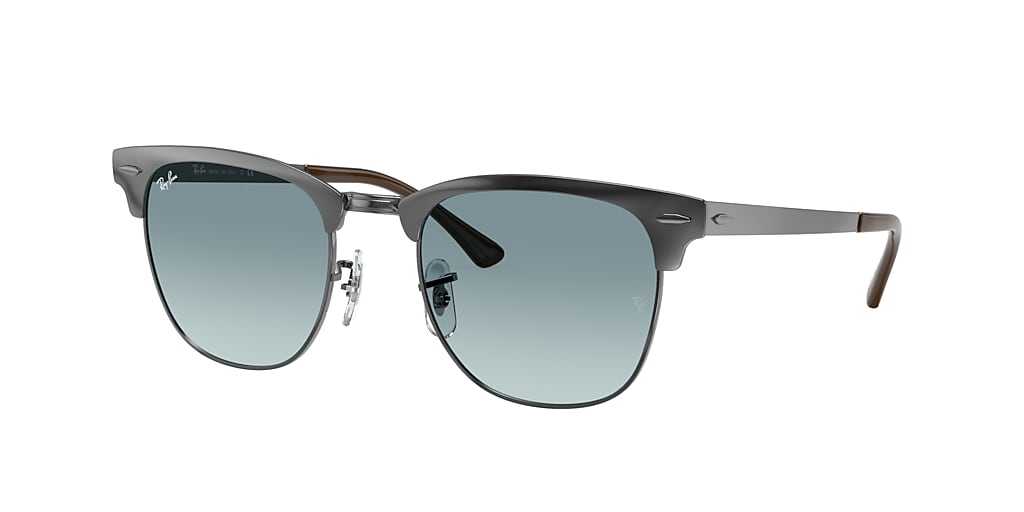 Ray-Ban RB3716 Clubmaster Metal @Collection 51 Blue Gradient & Gunmetal ...
