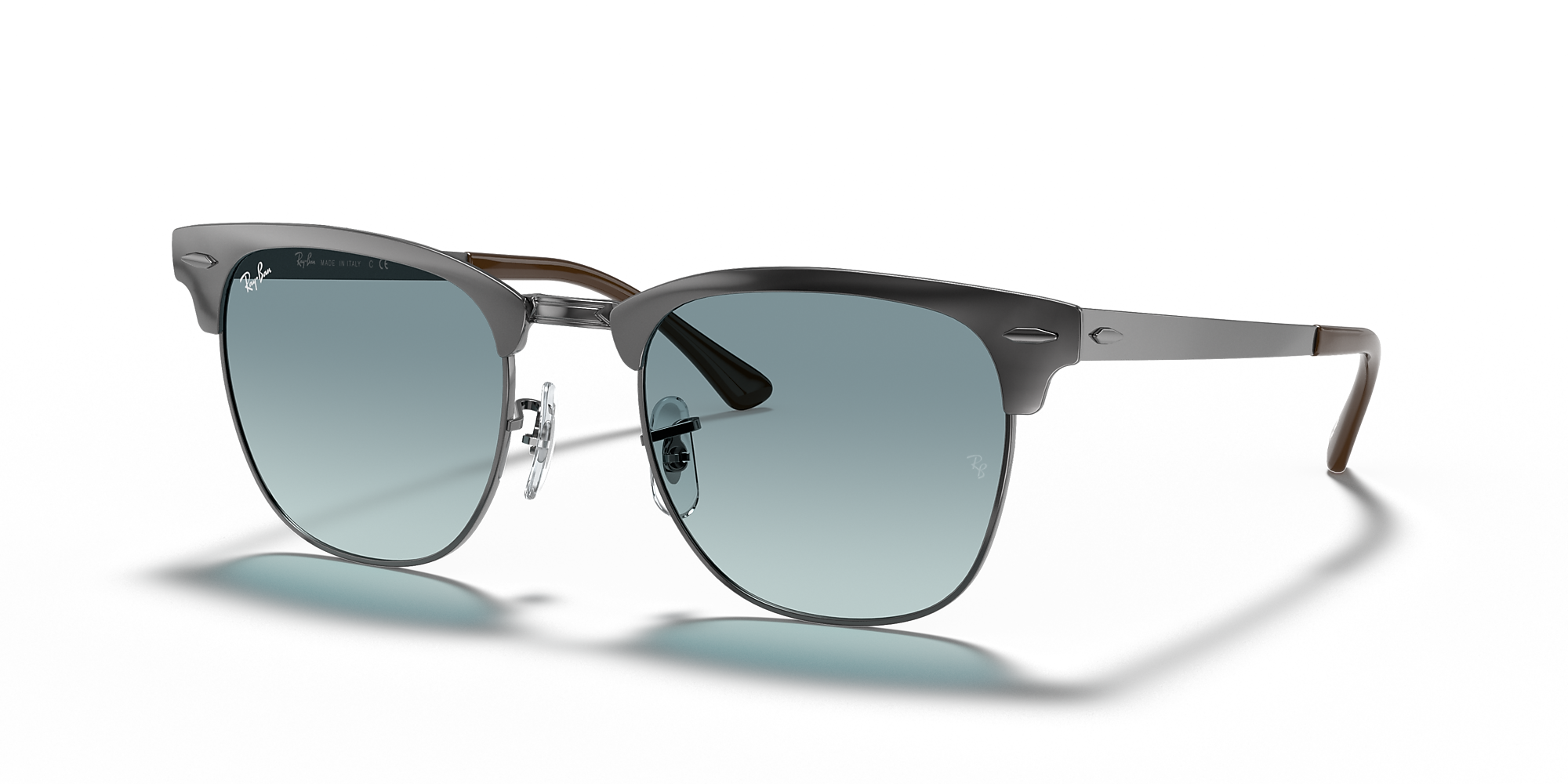 Ray Ban Rb3716 Clubmaster Metal Collection 51 Blue Gradient And Gunmetal