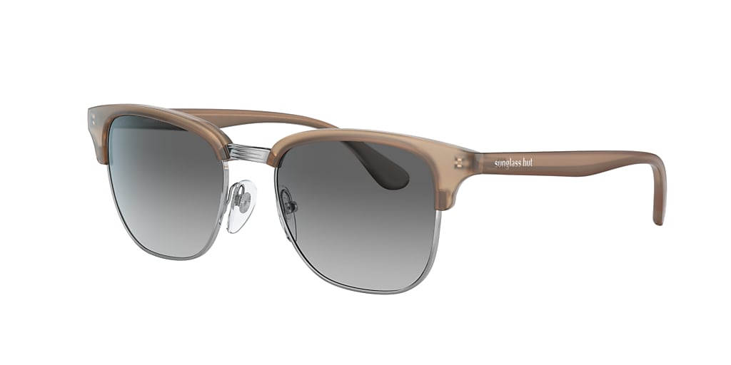 Sunglass Hut Collection Hu2017 52 Grey Black And Silver Sunglasses