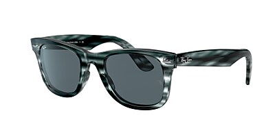Ray-Ban RB4340 WAYFARER EASE 50 Green Classic G-15 & Black Sunglasses ...