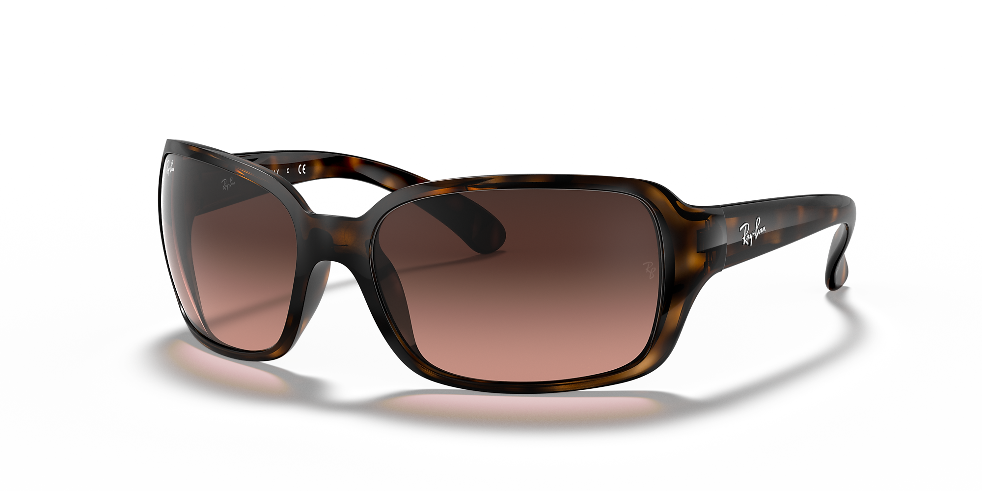 Ray-Ban RB4068 60 Pink/Brown Gradient & Havana Sunglasses | Sunglass ...