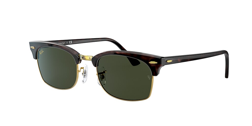 Ray-Ban RB3916 CLUBMASTER SQUARE LEGEND GOLD 52 Verde | Sunglass Hut