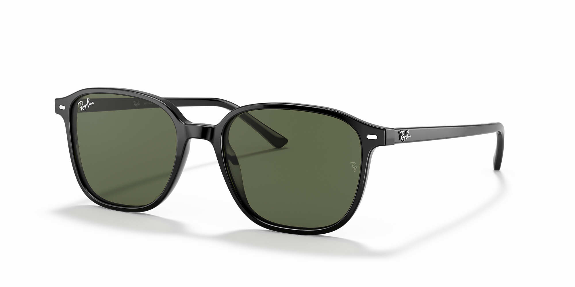 Ray-Ban RB2193 Leonard 53 Green & Black Sunglasses | Sunglass Hut ...