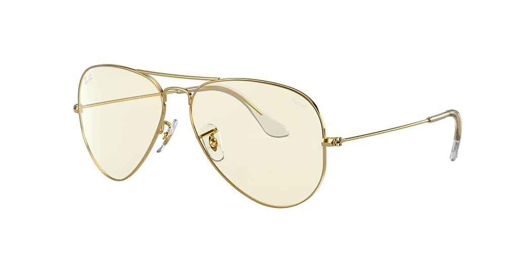 Ray-Ban RB3025 AVIATOR CLEAR EVOLVE 58 Fotocromáticas transparentes ...