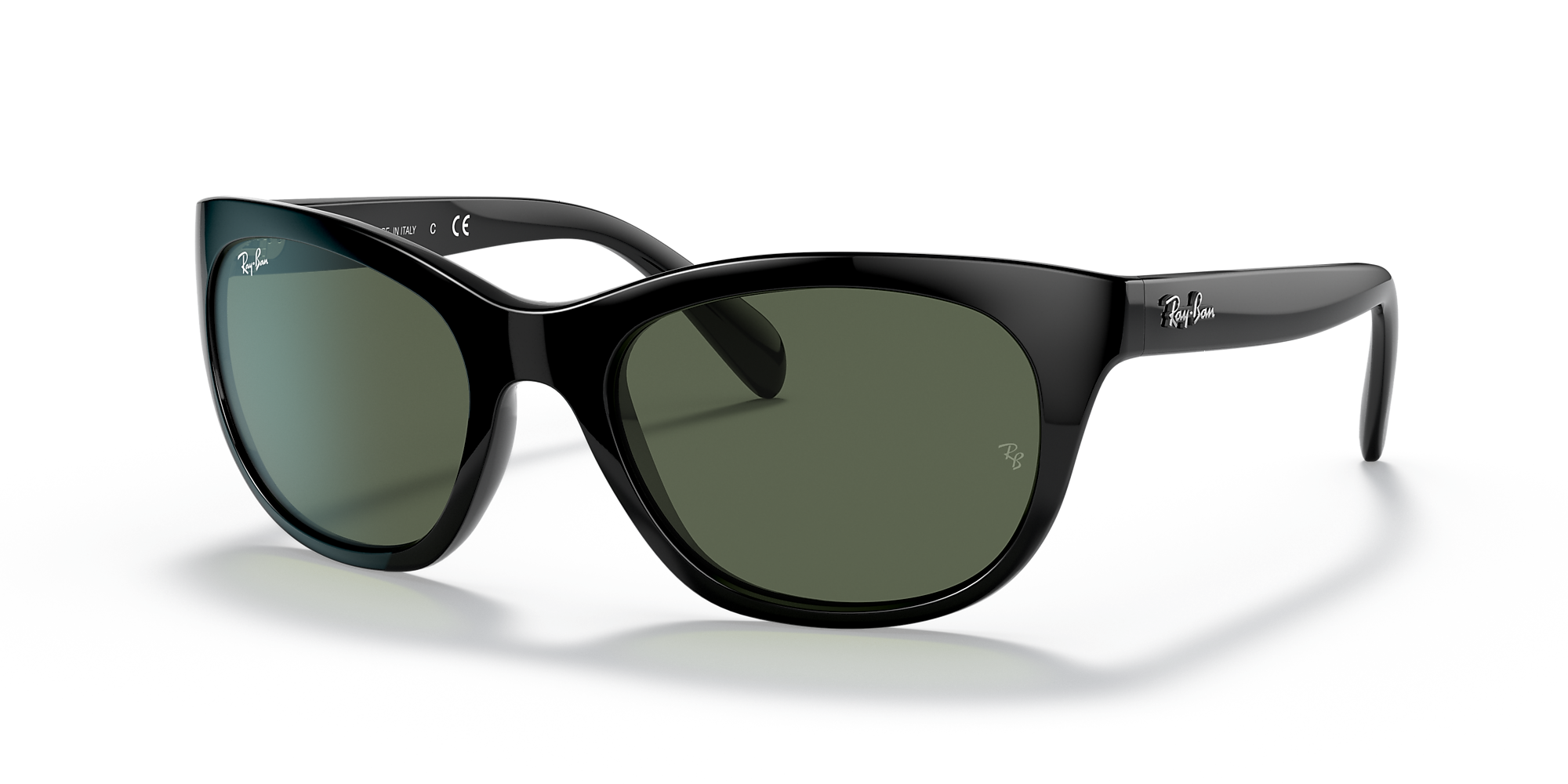 Ray-Ban RB4216 56 Dark Green & Black Sunglasses | Sunglass Hut Canada