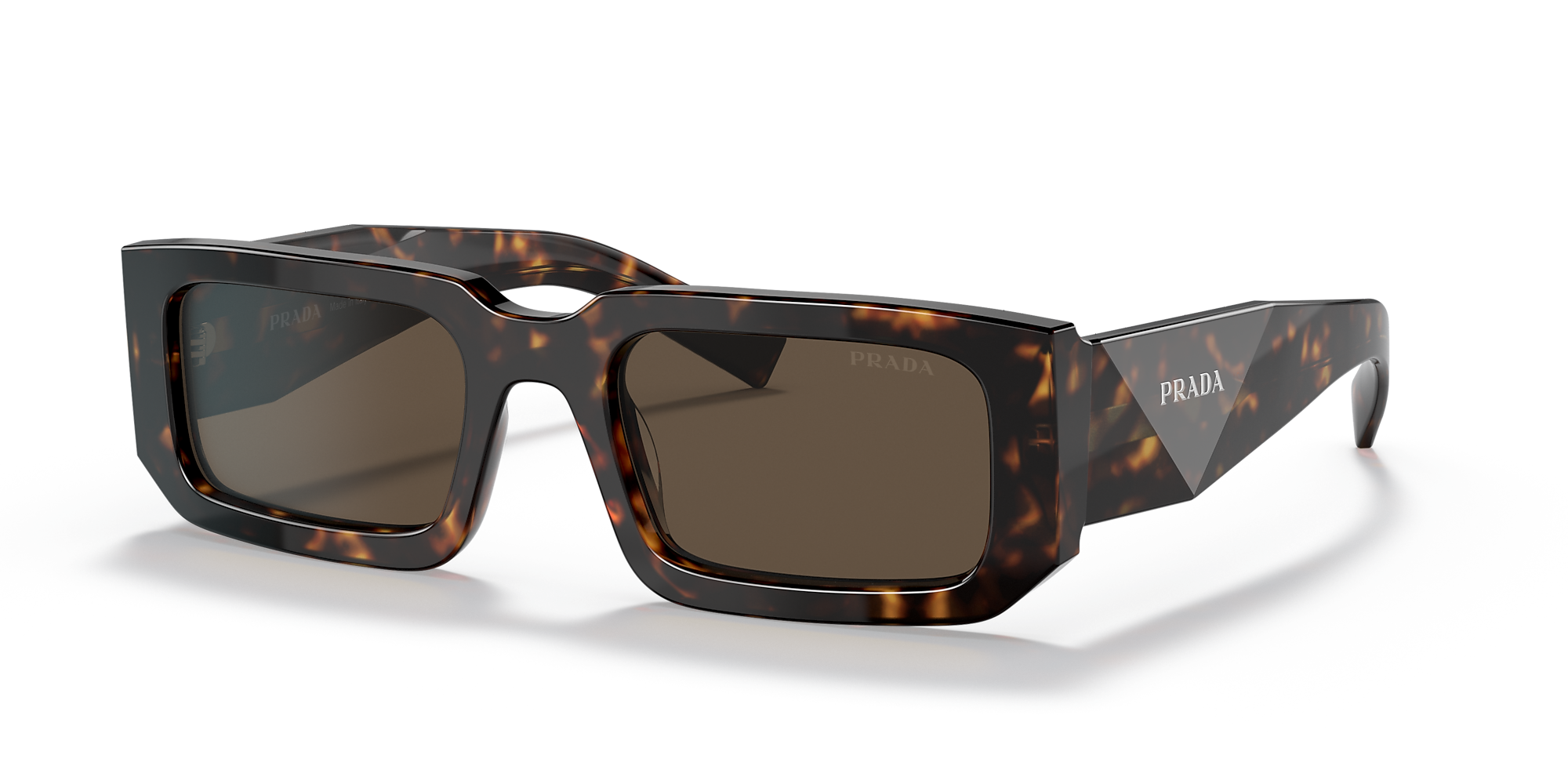 Prada Pr 06ys 53 Dark Brown And Tortoise Sunglasses Sunglass Hut Australia