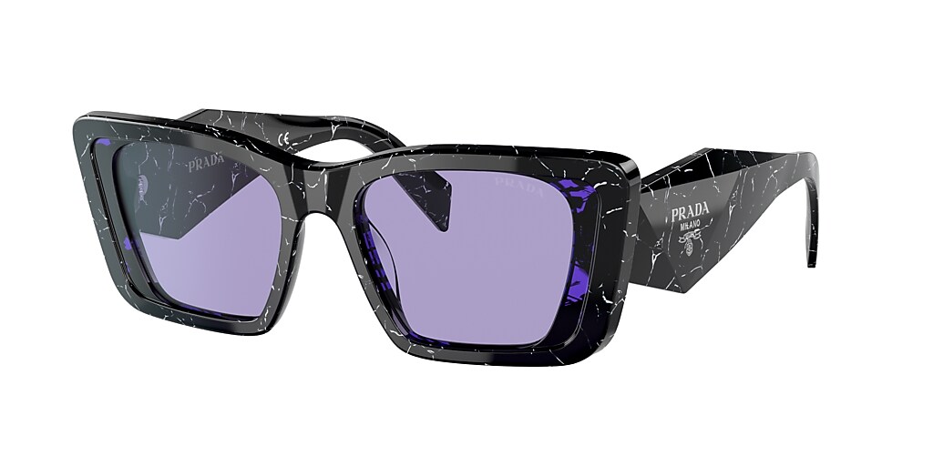 Prada PR 08YS 51 Violet & Havana Black/White Sunglasses | Sunglass Hut USA