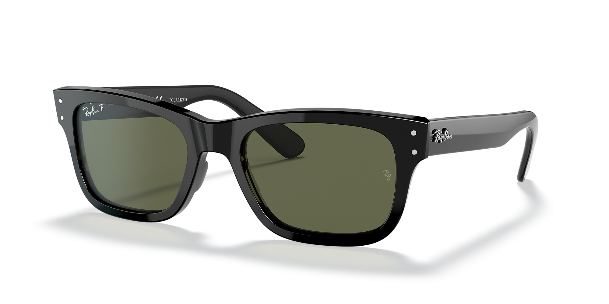 Ray-Ban RB2283 Burbank 55 Green & Black Polarized Sunglasses | Sunglass ...
