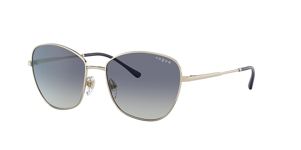 Vogue Eyewear VO4232S 53 Grey Gradient Dark Blue & Pale Gold Sunglasses ...