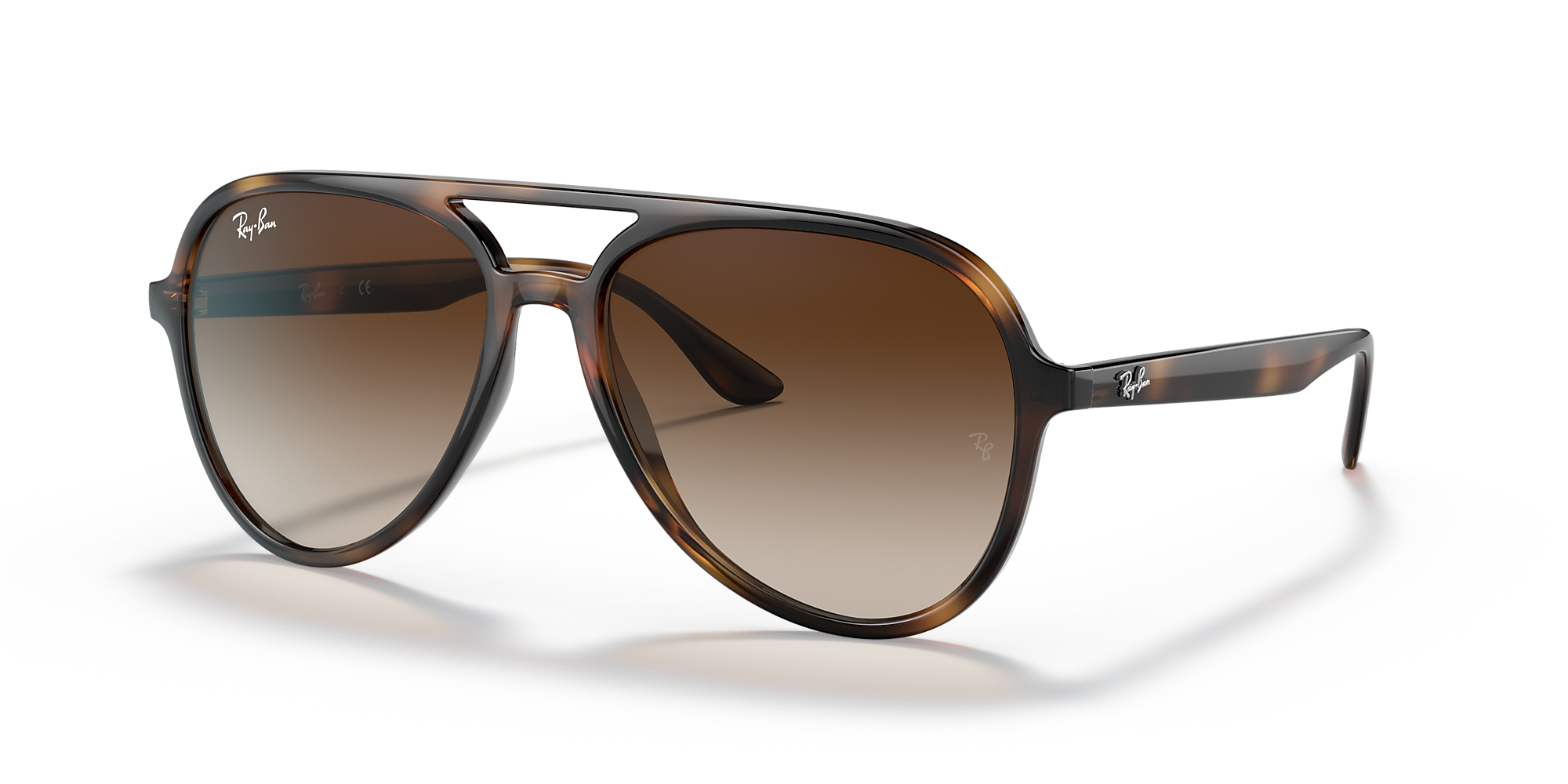 Ray-Ban RB4376 57 Brown Gradient & Havana Sunglasses | Sunglass Hut USA