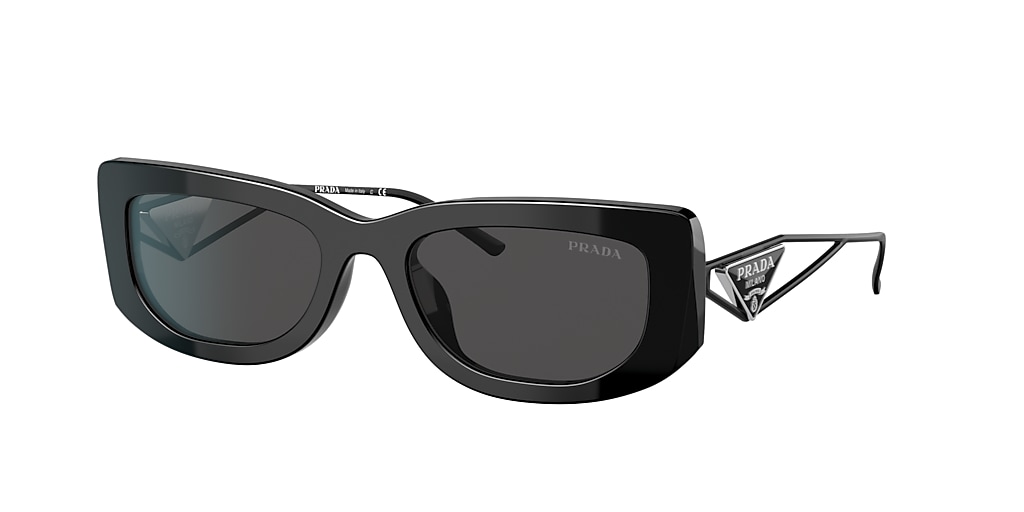 Prada PR 14YS 53 Dark Grey & Black Sunglasses | Sunglass Hut USA