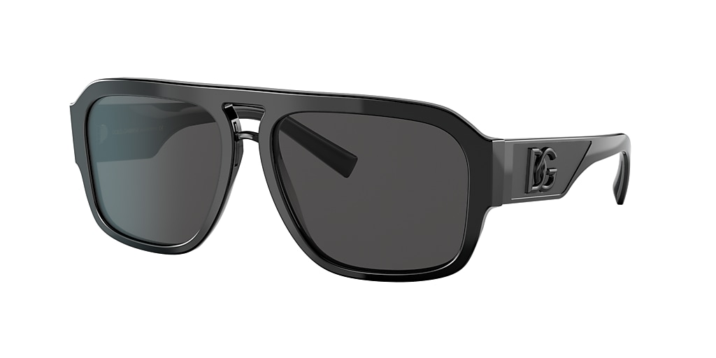 Dolce&Gabbana DG4403 58 Dark Grey & Black Sunglasses | Sunglass Hut ...