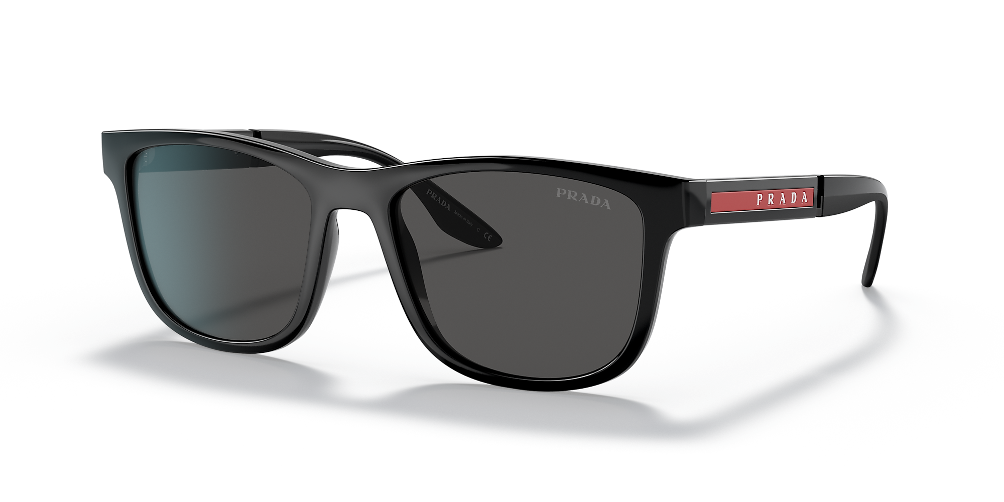 Prada Linea Rossa Ps 04xs 54 Dark Grey And Black Sunglasses Sunglass Hut Usa