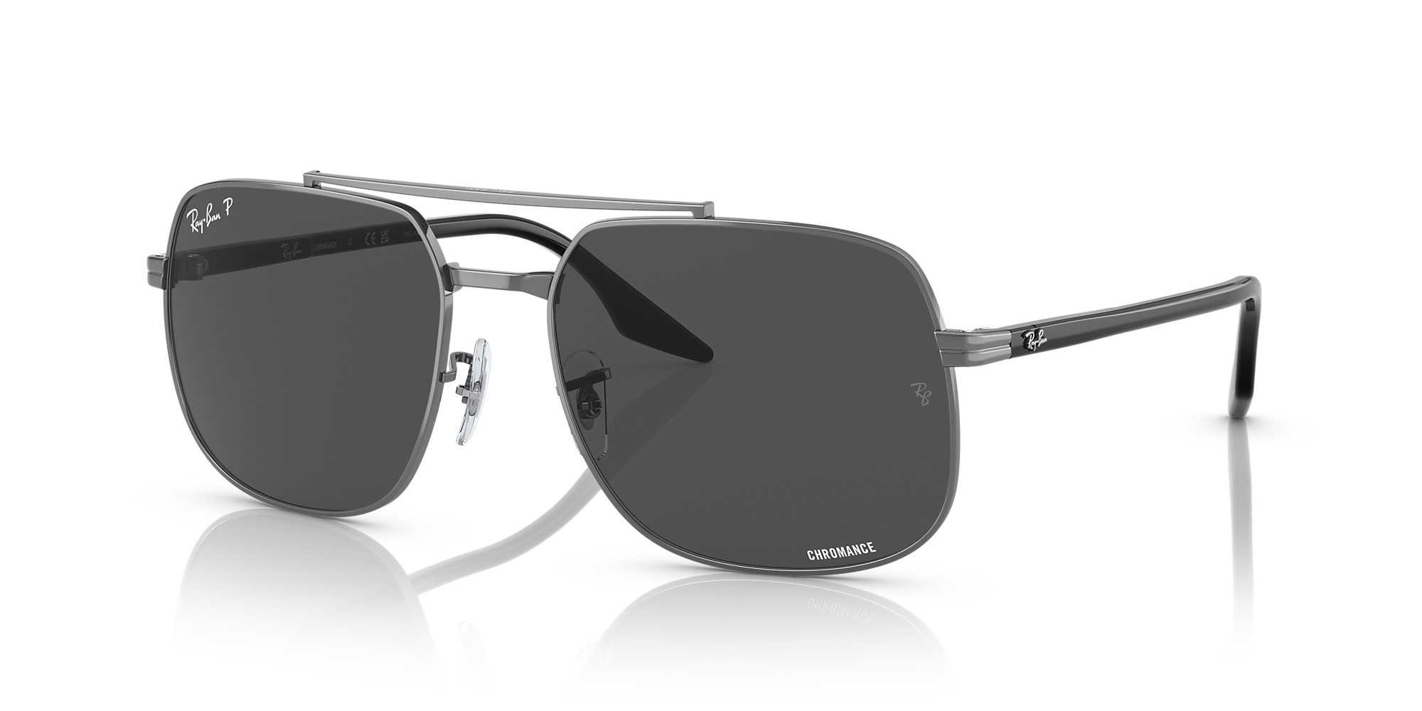 Ray-Ban RB3699 59 Dark Grey & Gunmetal Polarised Sunglasses | Sunglass ...