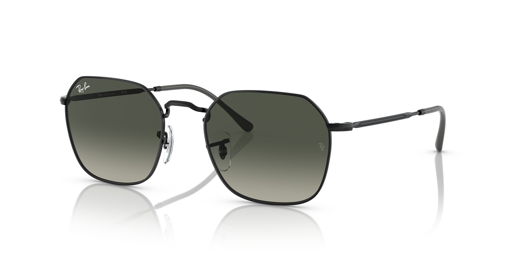 Ray-Ban RB3694 Jim 53 Grey & Black Sunglasses | Sunglass Hut USA