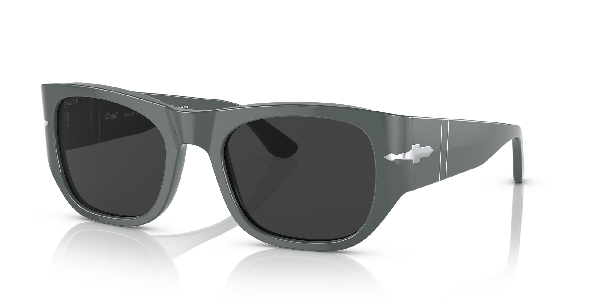 Persol PO3308S 54 Polarized Black & Grey Polarized Sunglasses ...