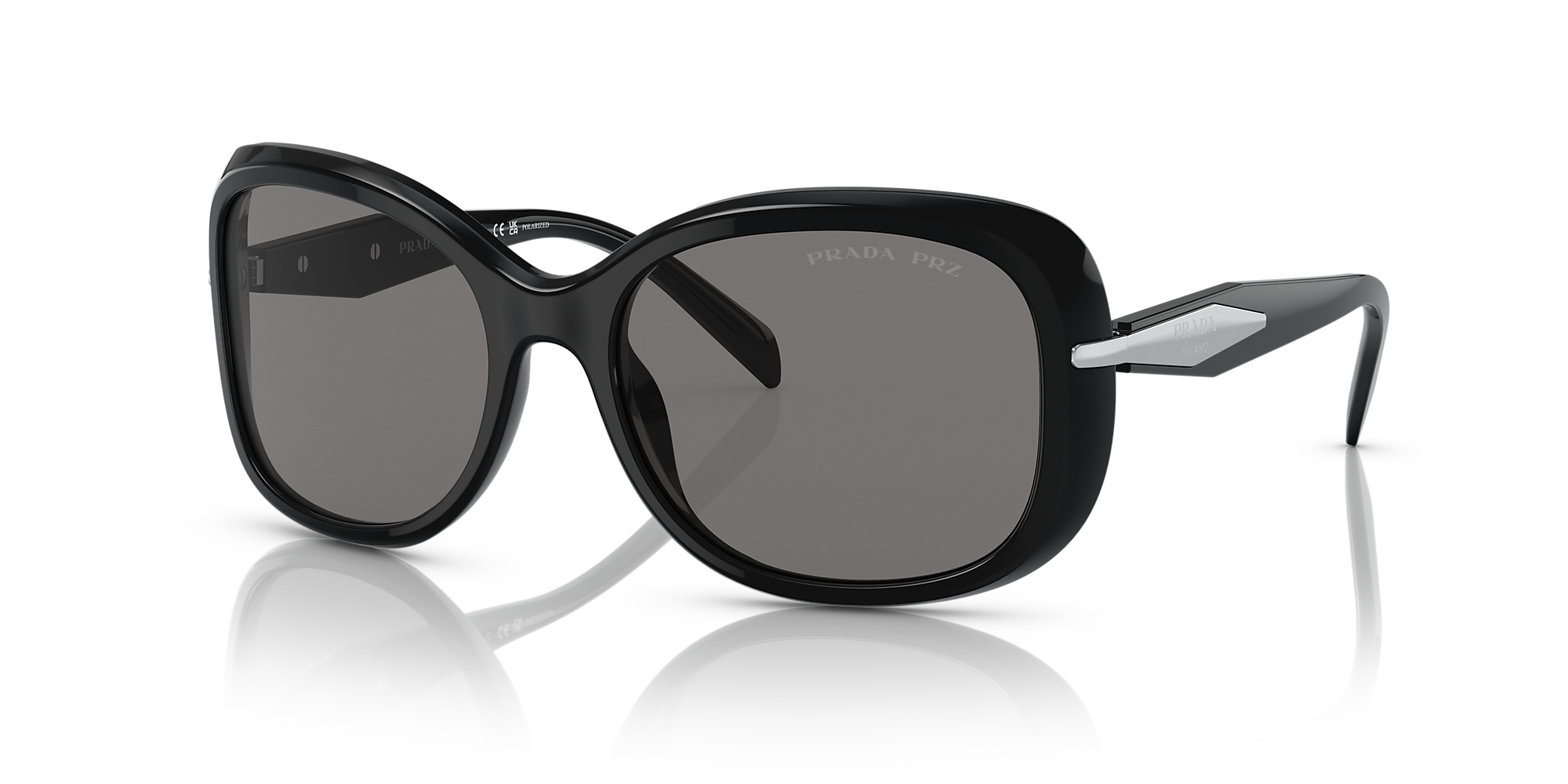 Prada PR 04ZS 57 Polar Gris Oscuro | Sunglass Hut